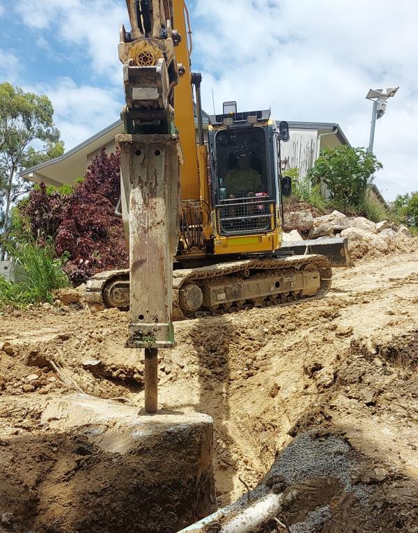 breaking rock - OM Civil